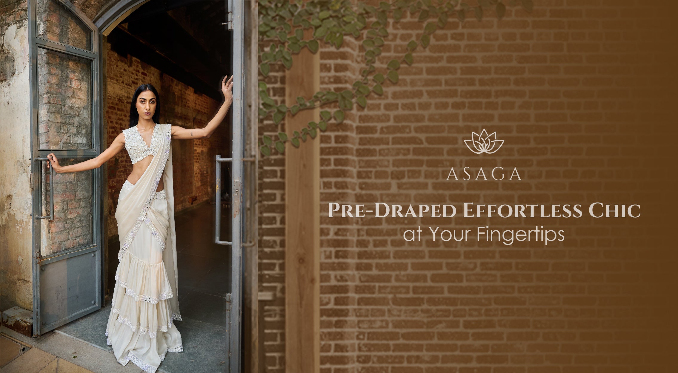 Pre Draped Saree Your Secret Weapon for Effortless Style – asaga