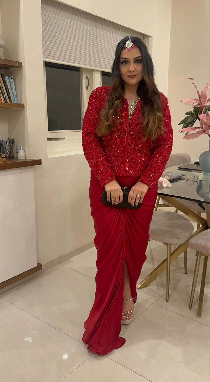 NATASHA PATEL IN FESCU SHORT JACKET WITH DRAPE – asaga